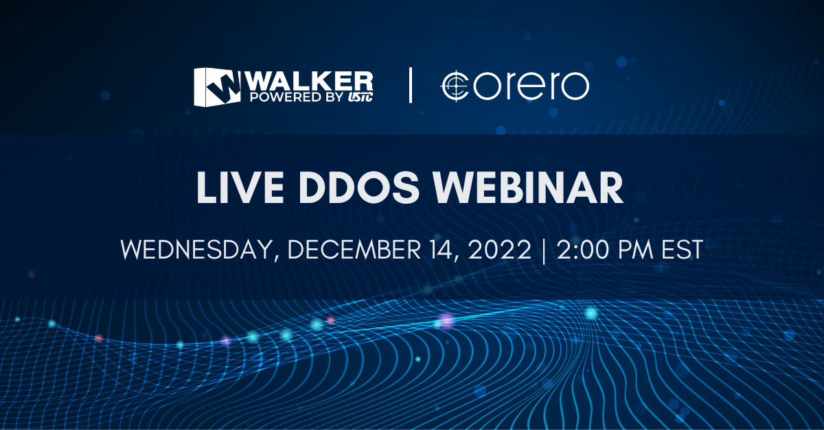 Walker and Corero Interactive DDoS Webinar Registration