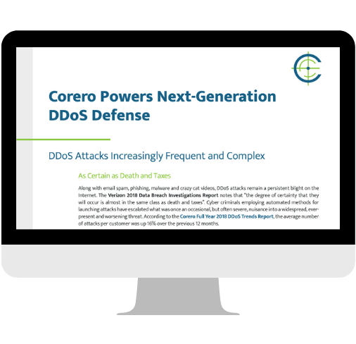 Corero Powers Next-Generation DDoS Defense